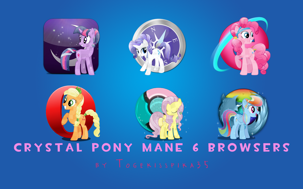 Crystal Pony Browsers by Togekisspika35 on DeviantArt