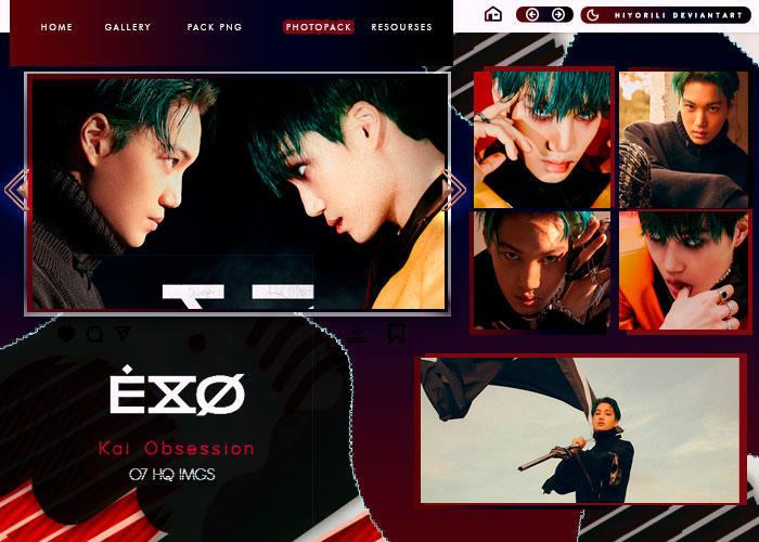 [PHOTOPACK] EXO- Obsession KAI by HiyoriLi on DeviantArt