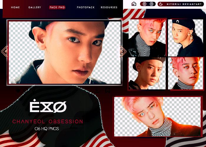 [PACK PNG]CHANYEOL - EXO OBSESSION by HiyoriLi on DeviantArt
