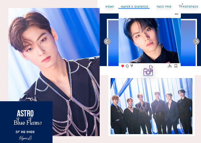 [PHOTOPACK] ASTRO- Blue Flame [NAVER x DISPATCH] by HiyoriLi on DeviantArt