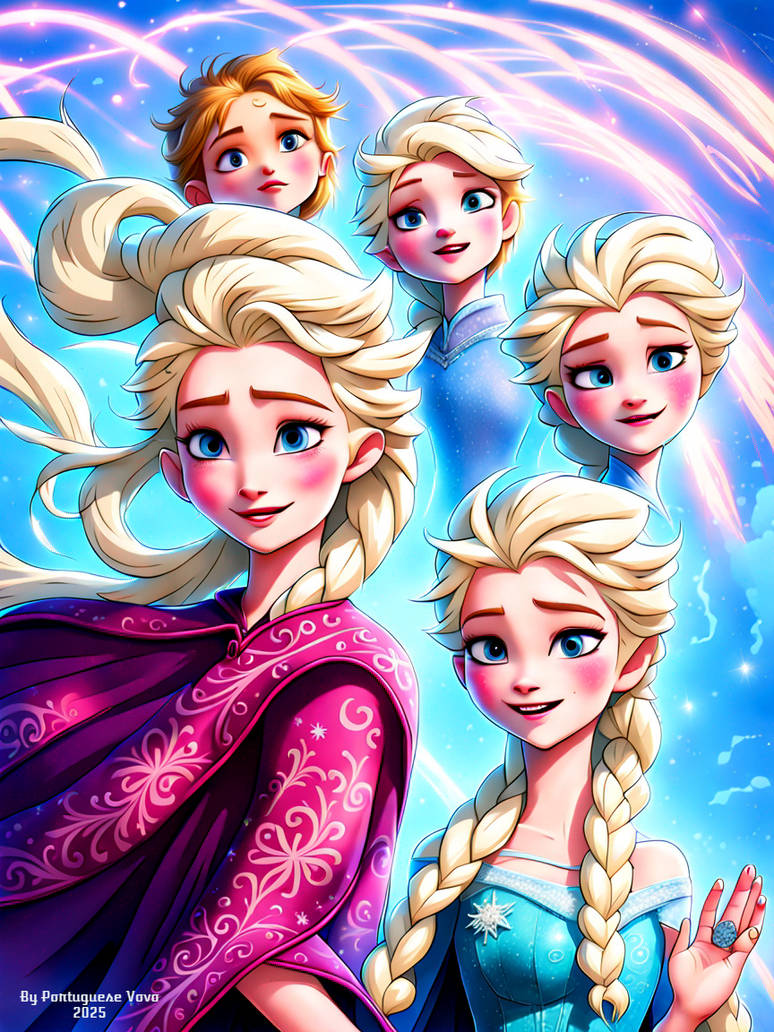 The Many Faces Of Elsa by PortugueseVoVo on DeviantArt