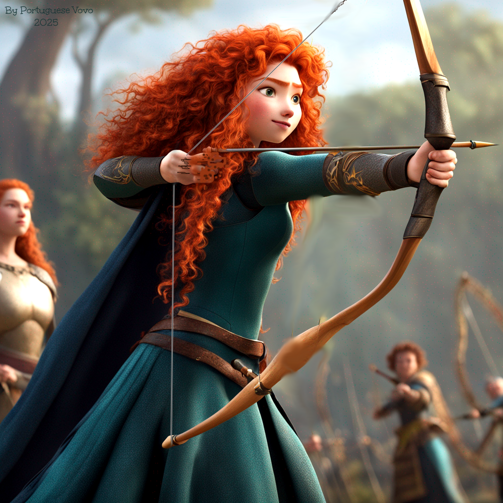 Merida At A Archery Contest by PortugueseVoVo on DeviantArt