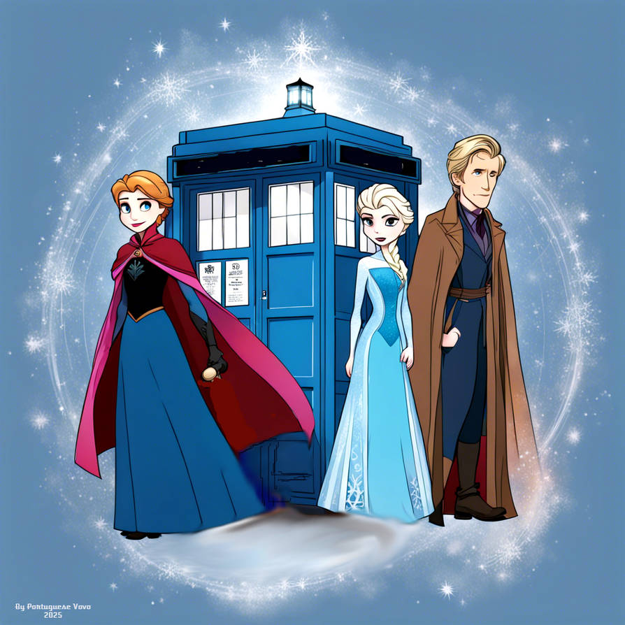 Elsa And Elsa Meet Dr Who by PortugueseVoVo on DeviantArt