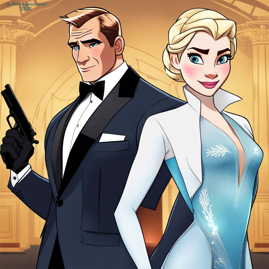 Elsa in James Bond's Never Die Frozen by PortugueseVoVo on DeviantArt