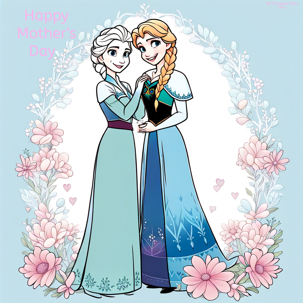 Anna And Elsa Mother's Day 2025 #1 by PortugueseVoVo on DeviantArt