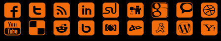 Orange Social Media Icon Set by StacyO on DeviantArt