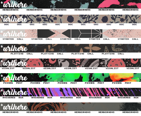random banner pack 001 //: theshebb. by niixzee on DeviantArt