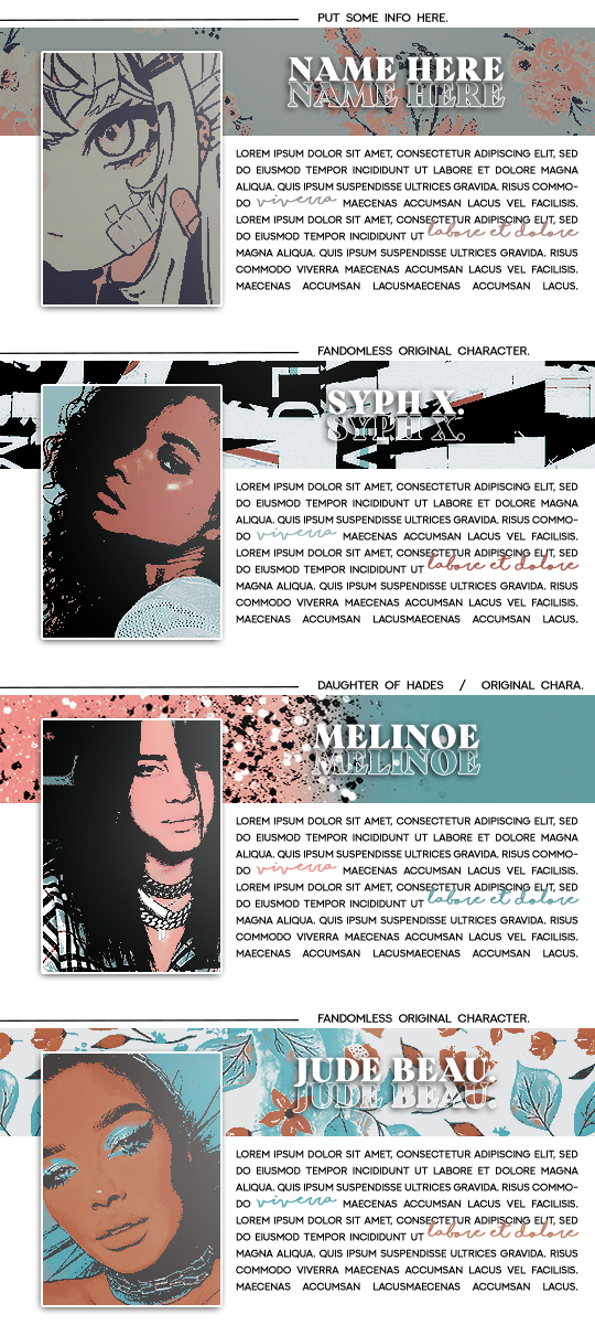 character psd template for docs //: 007. by niixzee on DeviantArt