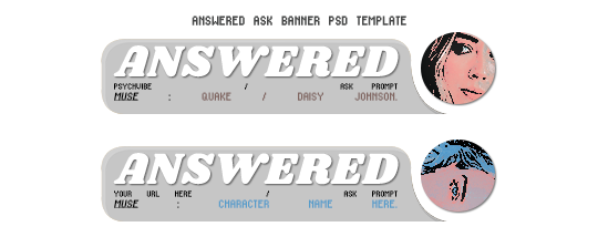 ANSWERED BANNER 01 //: theshebb. by niixzee on DeviantArt