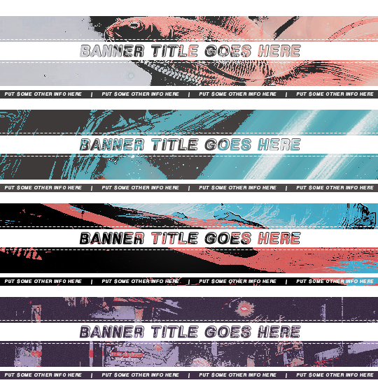 MISC BANNER TEMPLATE 003 //: theshebb. by niixzee on DeviantArt