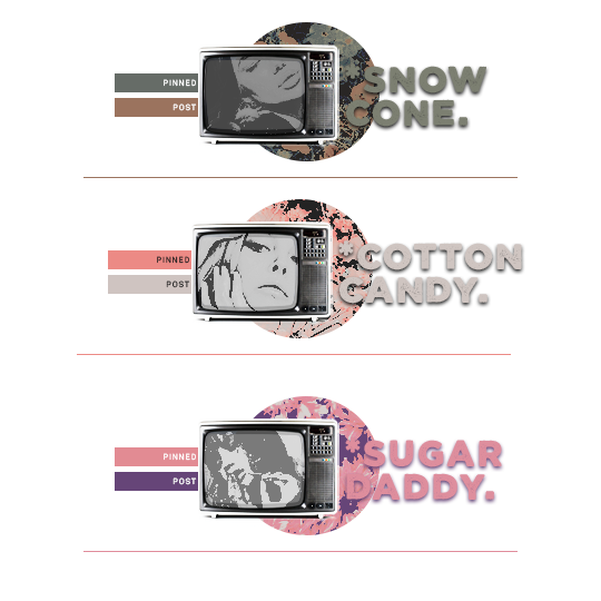 tv set / pinned post psd template. by niixzee on DeviantArt