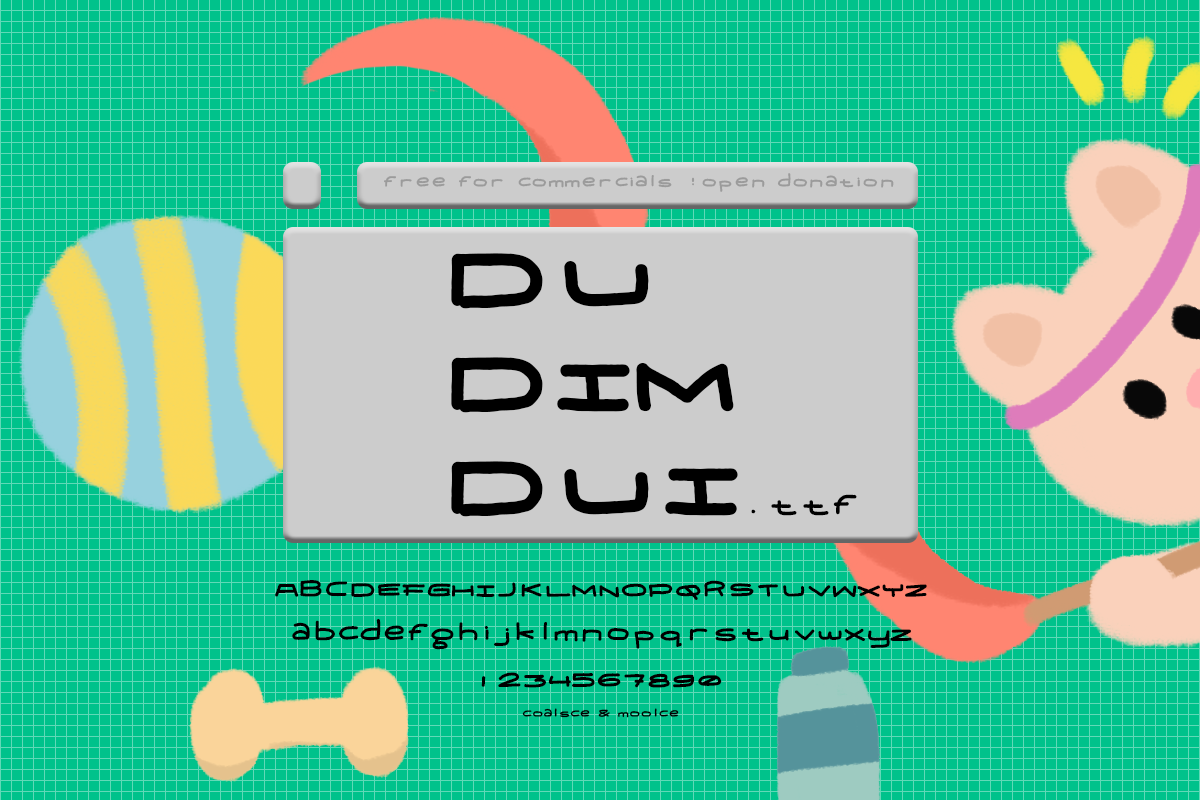 DUDIMDUI font by moolce by moolce on DeviantArt