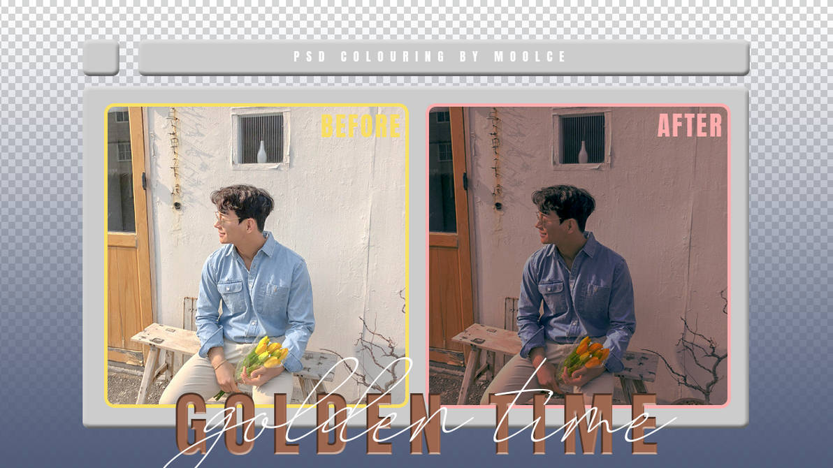 Golden Time | psd coloring by moolce by moolce on DeviantArt