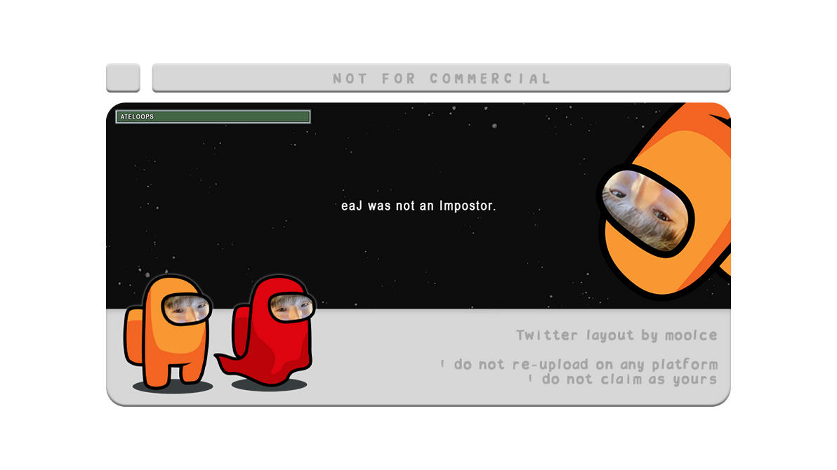 AMONG US twitter layout by moolce by moolce on DeviantArt