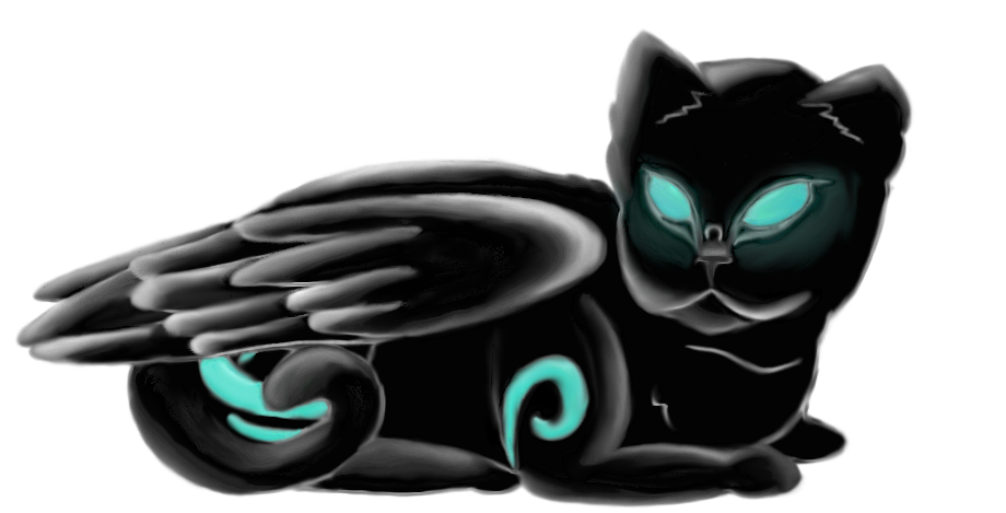 Obsidian Nightwing Kitten by ArtistiKittyCat on DeviantArt