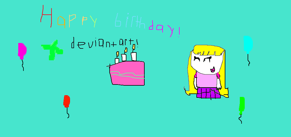 HAPPY BIRTHDAY DEVIANTART!!!!!! by jazzymoon124 on DeviantArt