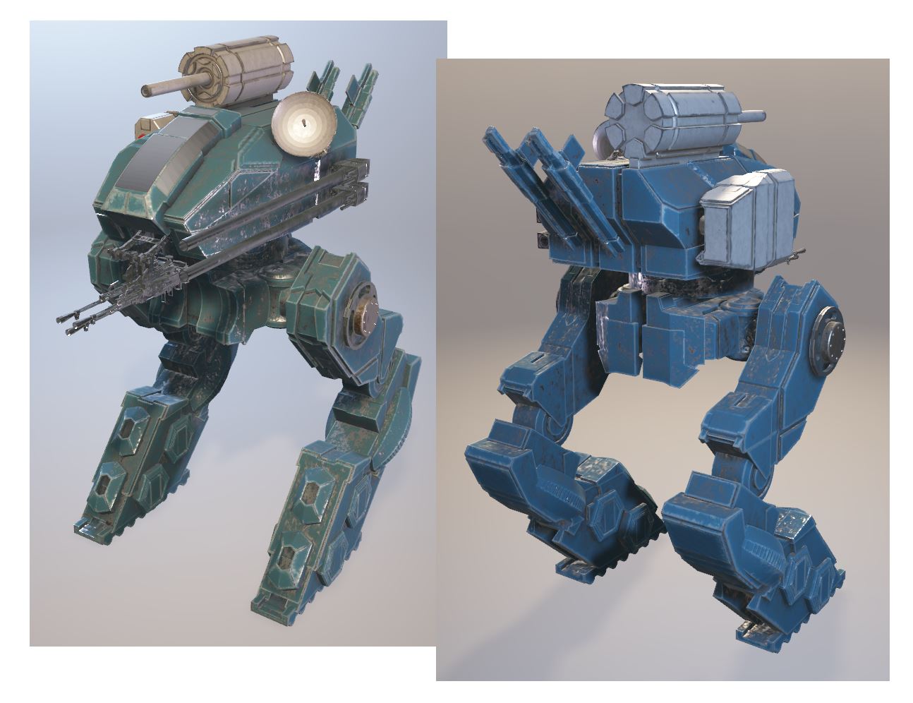 Scout Mech OBJ by dmaland on DeviantArt