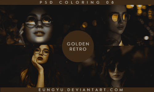 golden retro|psd by eungyu on DeviantArt