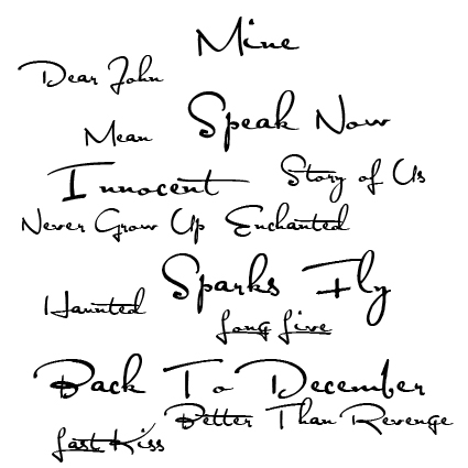 Taylor Swift Font by SplatterLove on DeviantArt