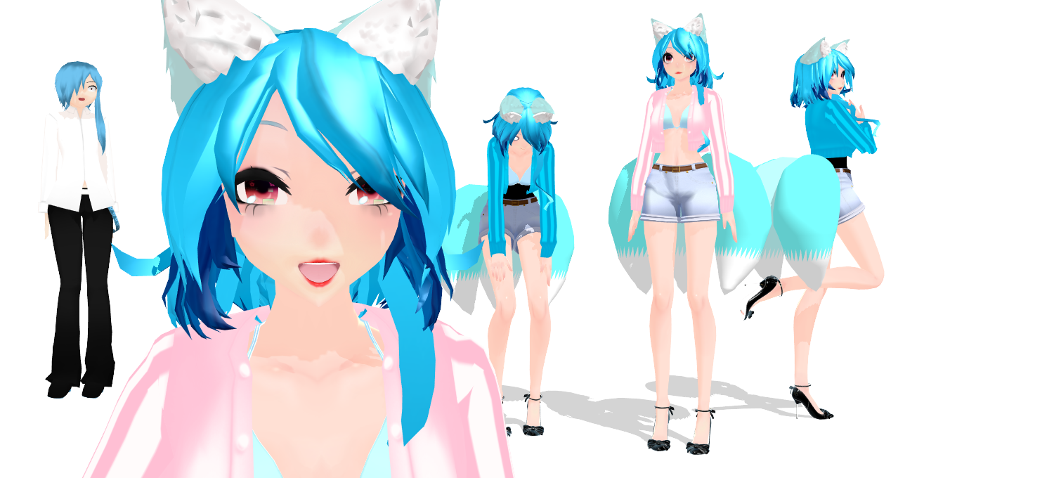 :MMD Mamono COLLAB: MatsudaPpoine Kitsune dl down by Jelly-Bees on DeviantArt