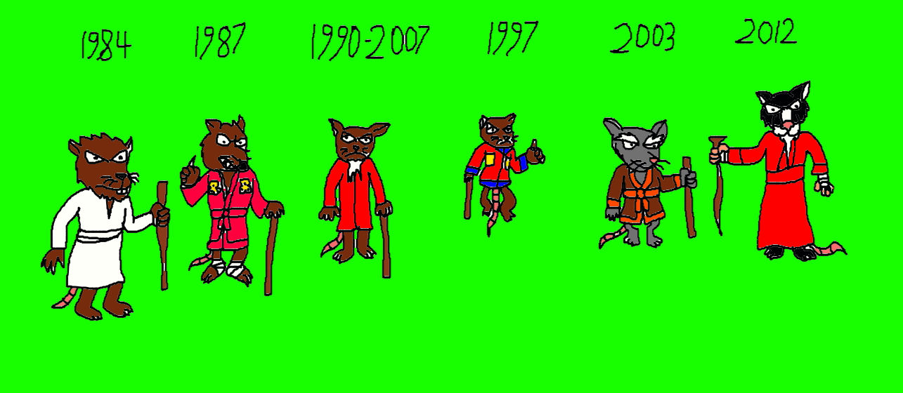 The Many Faces of Splinter by LuciferTheShort on DeviantArt