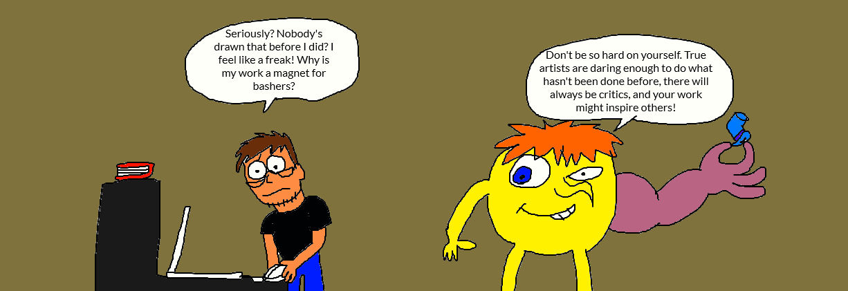 Am I a True Artist? by LuciferTheShort on DeviantArt