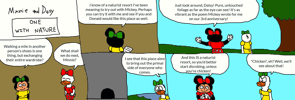 Minnie and Daisy: One With Nature Page 1 by LuciferTheShort on DeviantArt
