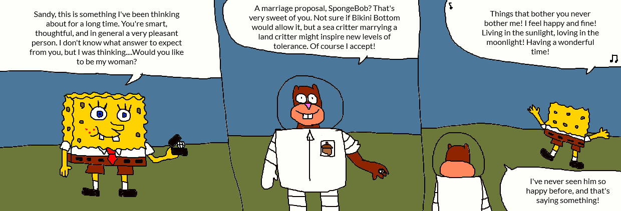 Sandy And Spongebob Married