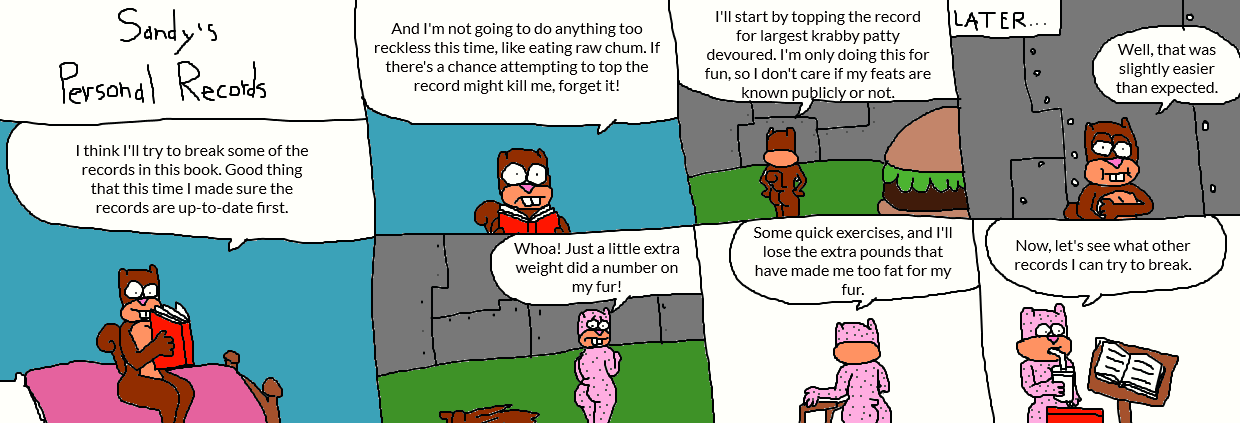 Sandy's Personal Records Page 1 by LuciferTheShort on DeviantArt