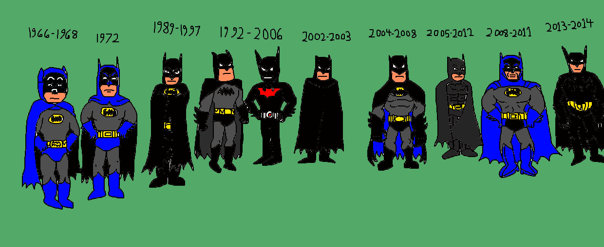 The Many Faces of Batman by LuciferTheShort on DeviantArt