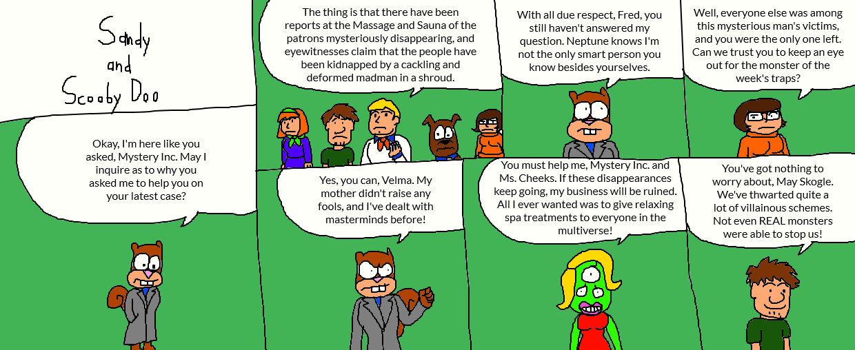 Sandy and Scooby Doo Page 1 by LuciferTheShort on DeviantArt
