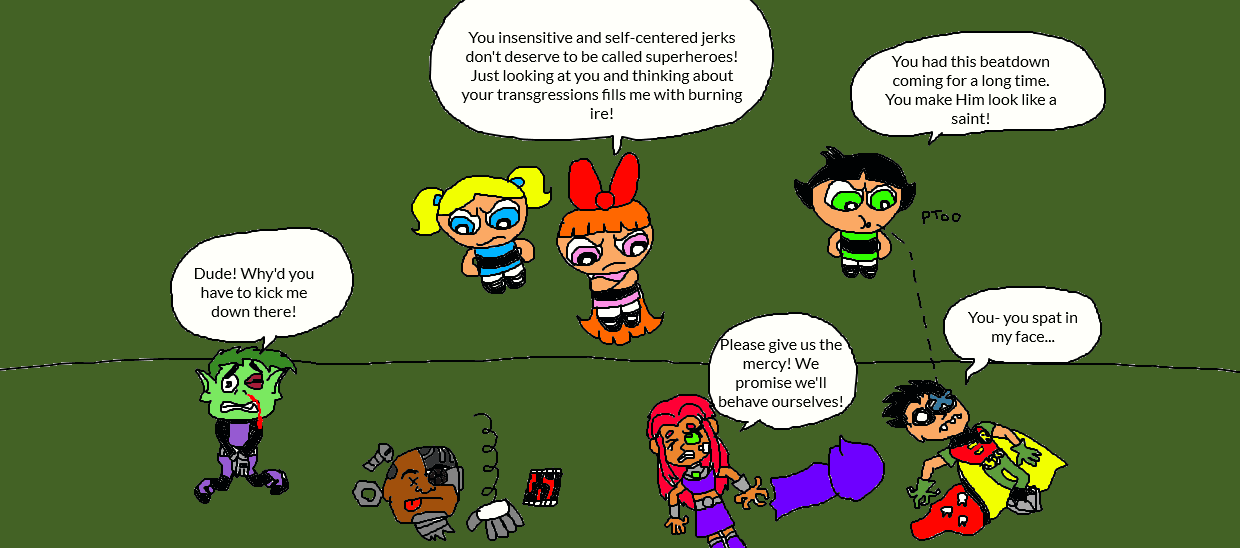 How TTG v PPG Should Have Ended by LuciferTheShort on DeviantArt