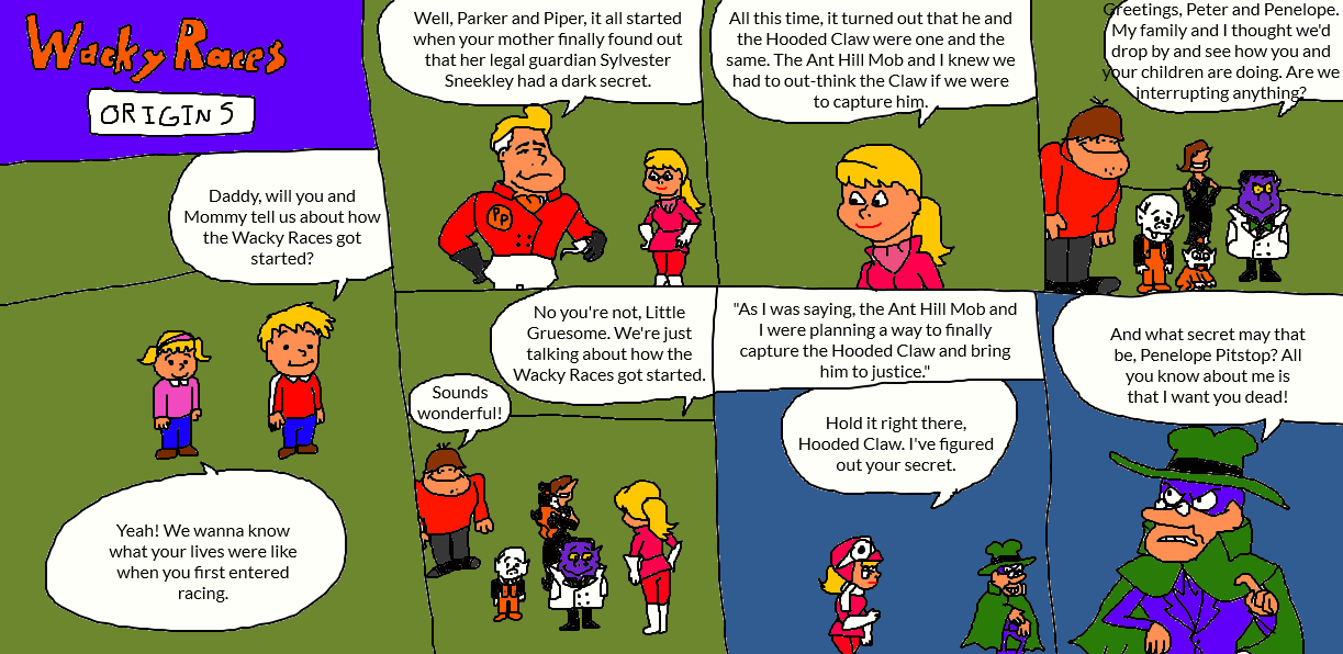 Wacky Races Origins Page 1 by LuciferTheShort on DeviantArt