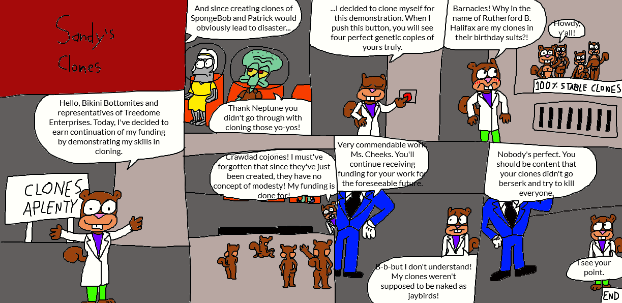 Sandy's Clones by LuciferTheShort on DeviantArt