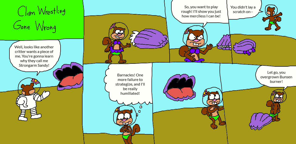 Clam Wrestling Gone Wrong Page 1 by LuciferTheShort on DeviantArt