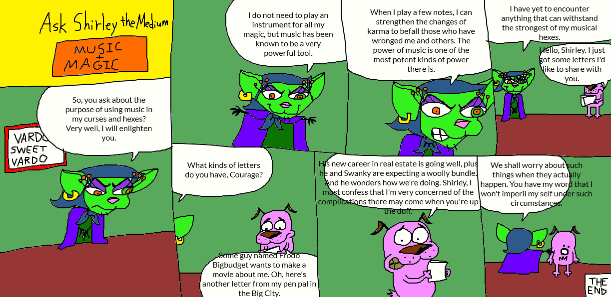Ask Shirley the Medium: Music and Magic by LuciferTheShort on DeviantArt