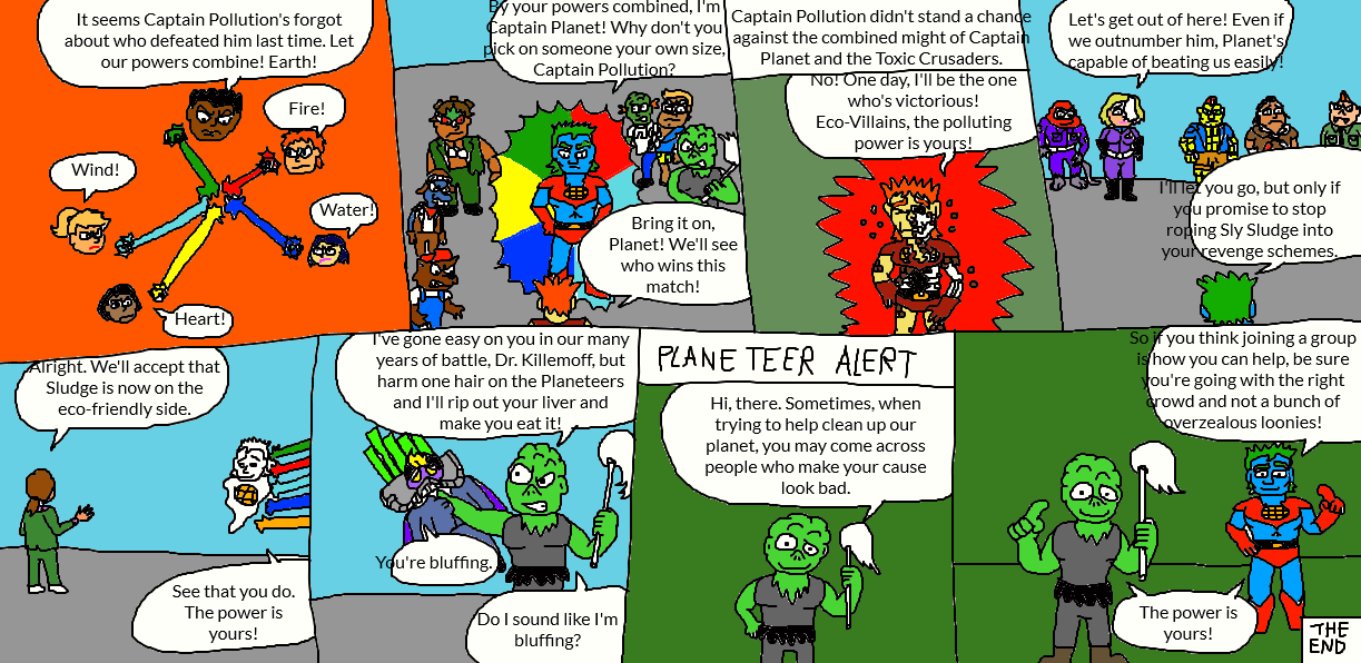 Planeteers Meet Crusaders Page 5 (Finale) by LuciferTheShort on DeviantArt