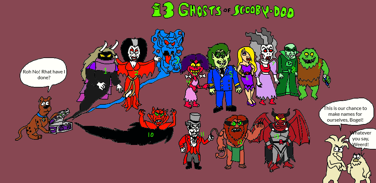 Revisiting the 13 Ghosts of Scooby-Doo by LuciferTheShort on DeviantArt