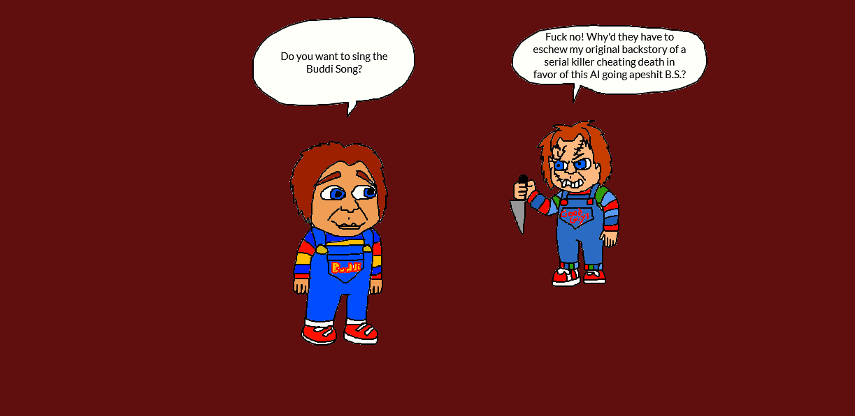 Chucky meets Chucky by LuciferTheShort on DeviantArt