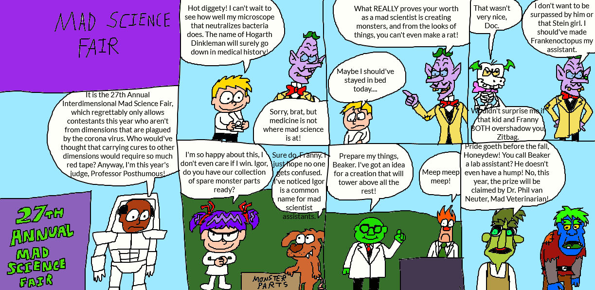 Mad Science Fair Page 1 by LuciferTheShort on DeviantArt