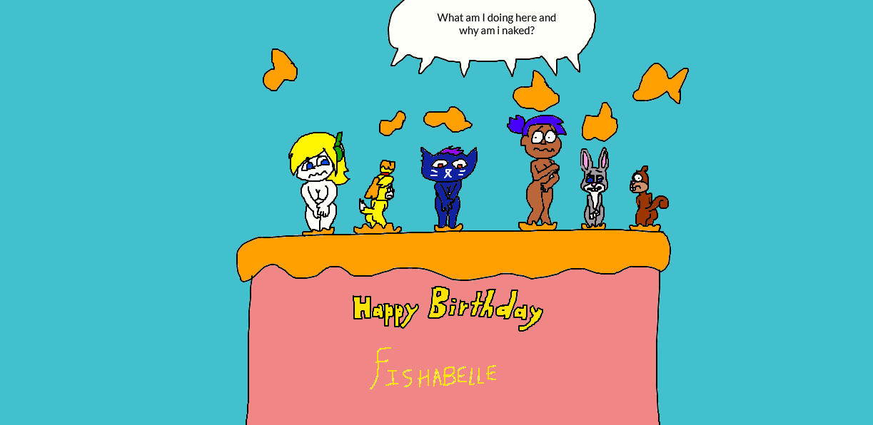 Another Fishabelle Birthday Drawing by LuciferTheShort on DeviantArt