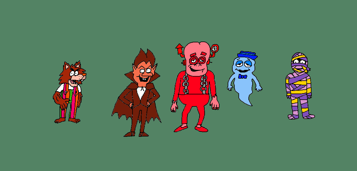 The Monster Cereal Mascots by LuciferTheShort on DeviantArt
