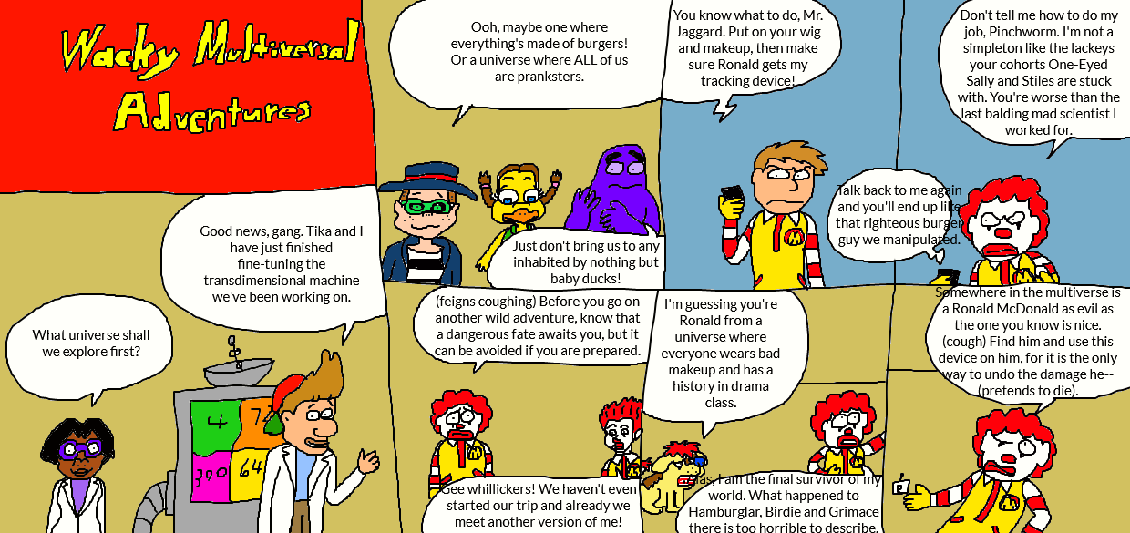 Wacky Multiversal Adventures Page 1 by LuciferTheShort on DeviantArt