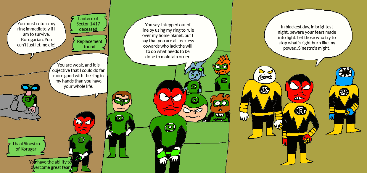 Sinestro's Slippery Slope by LuciferTheShort on DeviantArt