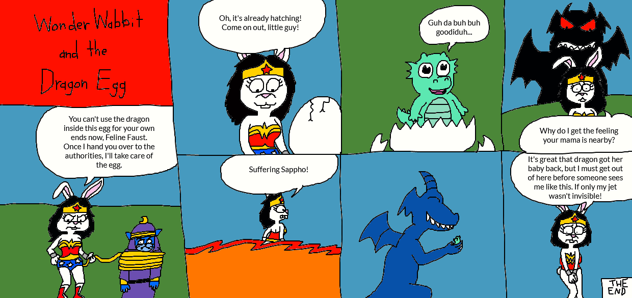 Wonder Wabbit and the Dragon Egg by LuciferTheShort on DeviantArt