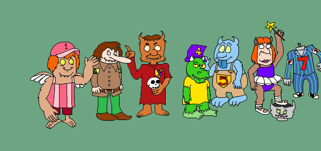 Seven Little Monsters by LuciferTheShort on DeviantArt