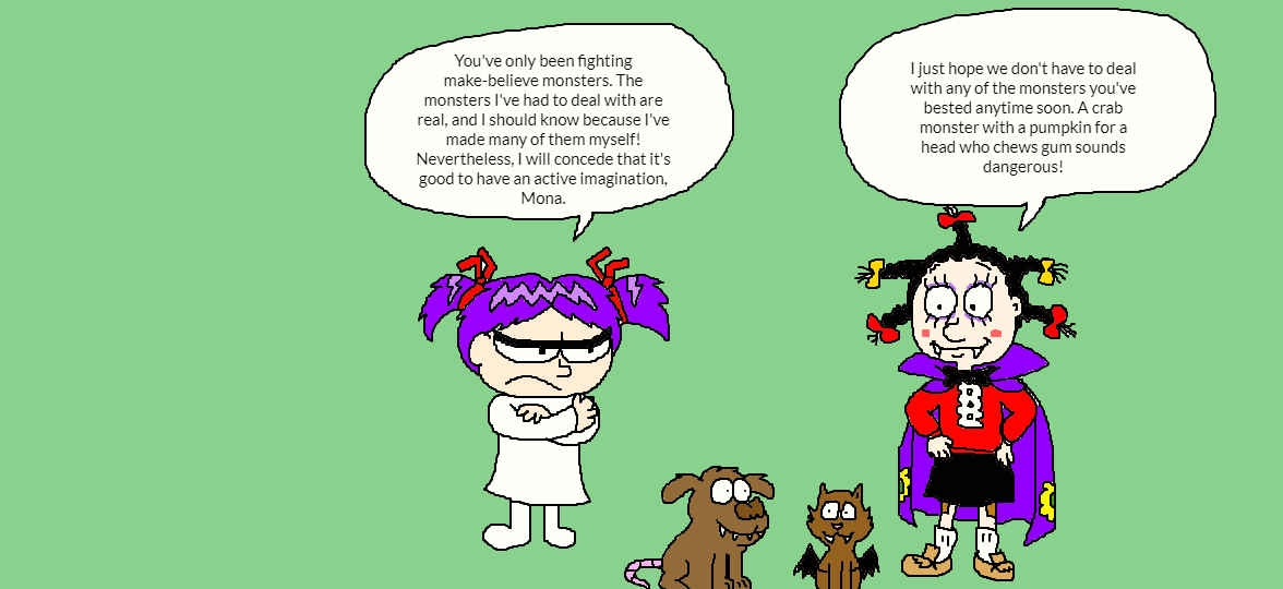 Franny K. Stein Meets Mona the Vampire by LuciferTheShort on DeviantArt