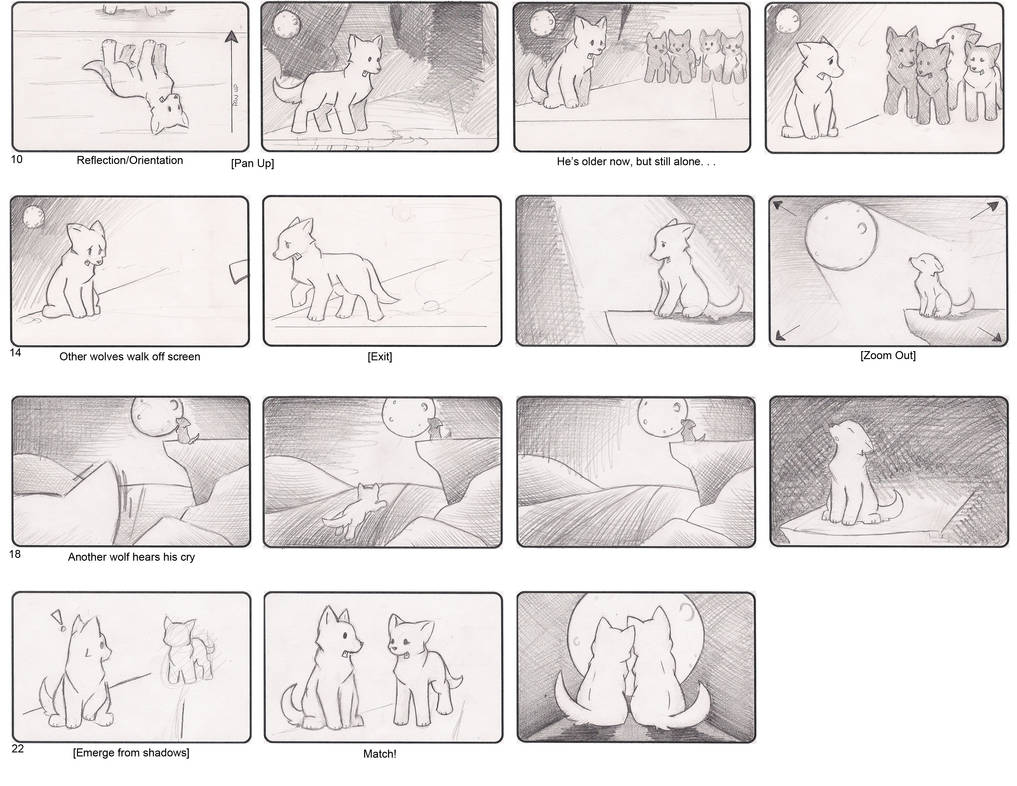 Storyboard - Full Moon (2/2) by RaspyTaffyShark on DeviantArt