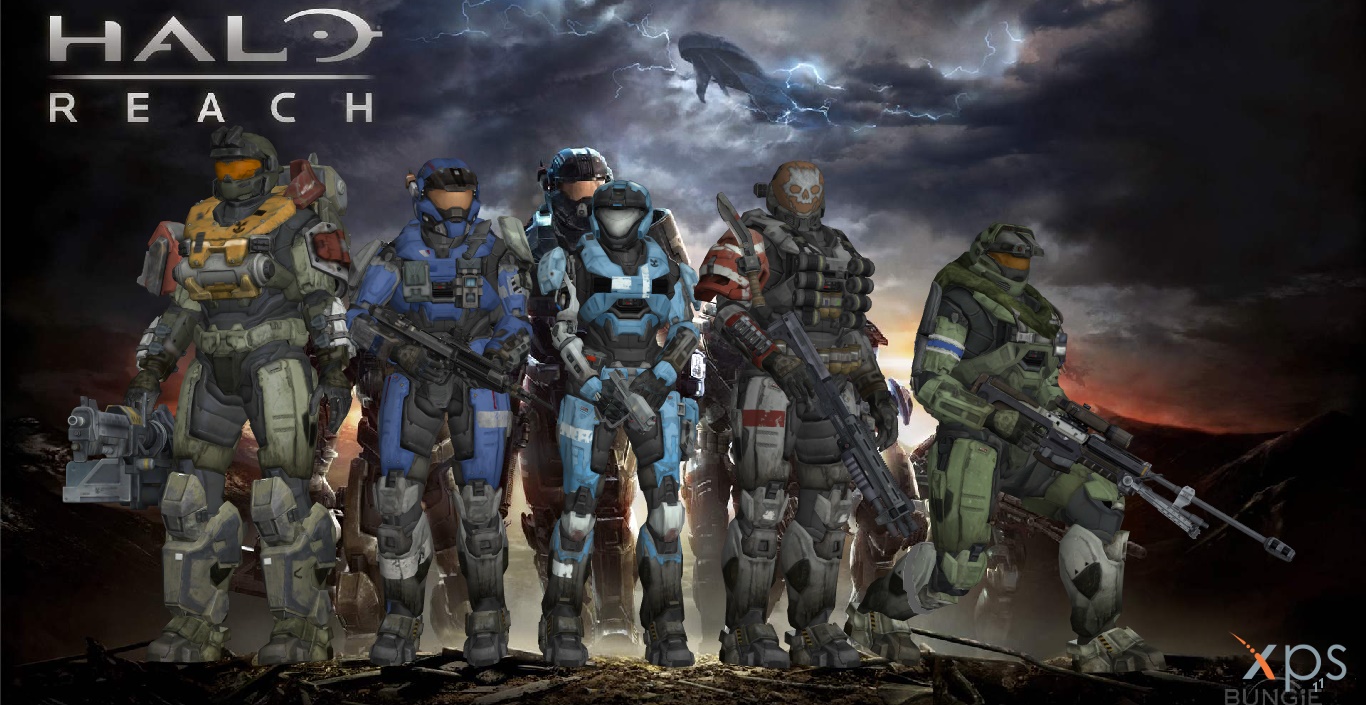 Halo Reach Noble Team Drawing