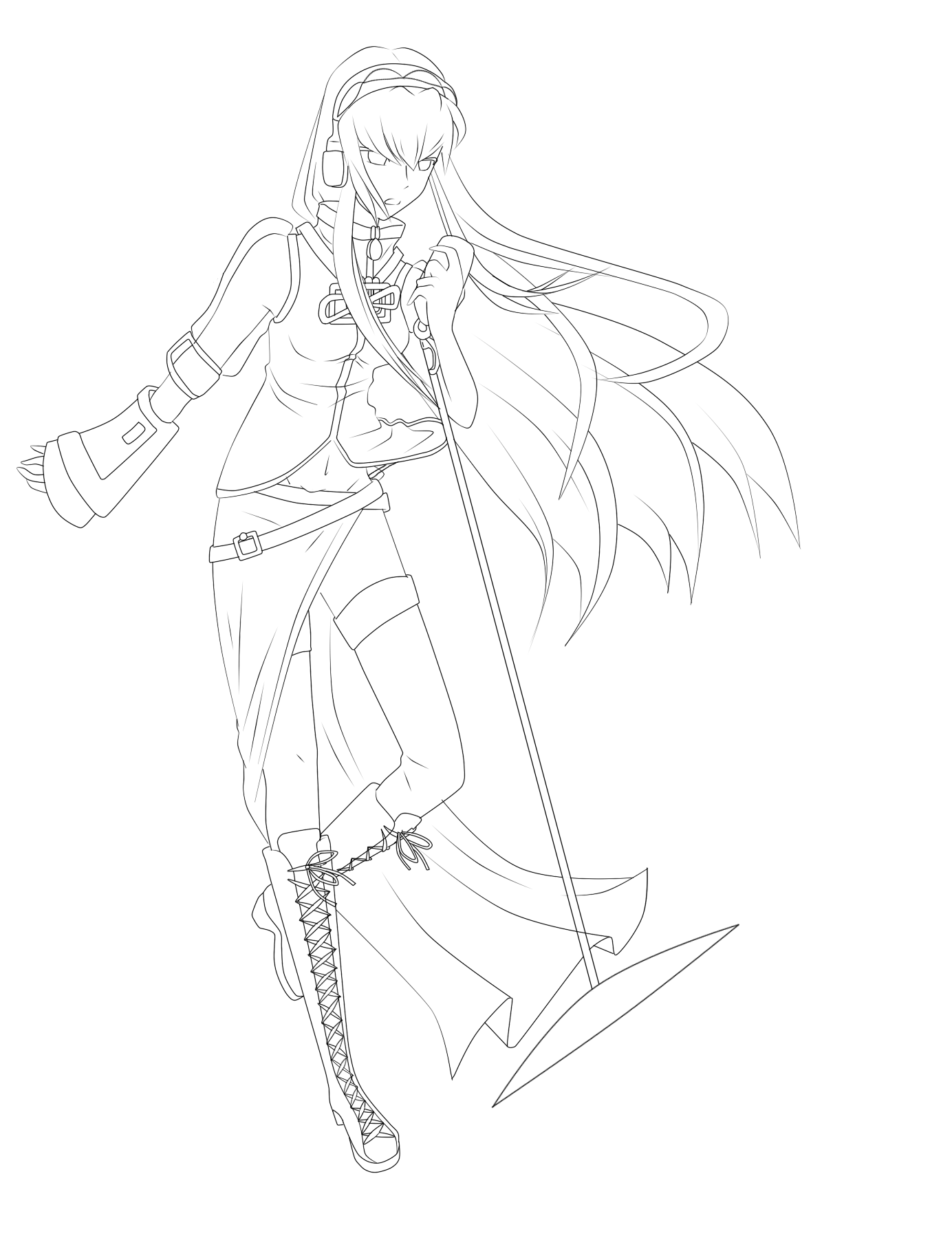 Vocaloid Luka Coloring Pages